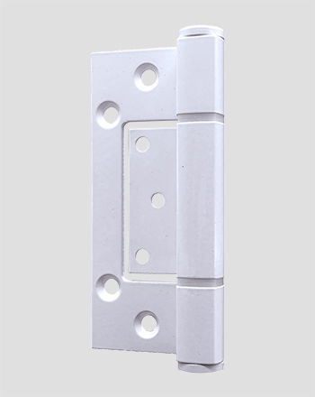 A117WHT - Aluminium Interfold Hinge - Offset knuckle - Mccallum Hinges