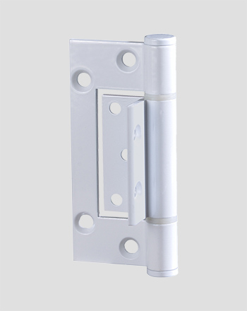 A124WHT - Aluminium Medium Duty Interfold Hinge - Wrap-around Face Fix ...