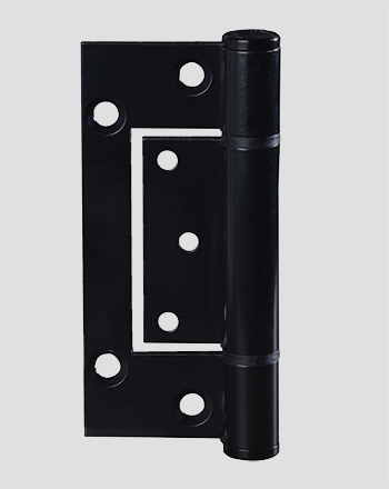 A166BLK - Aluminium Medium Duty Interfold Hinge - Offset Round Knuckle ...