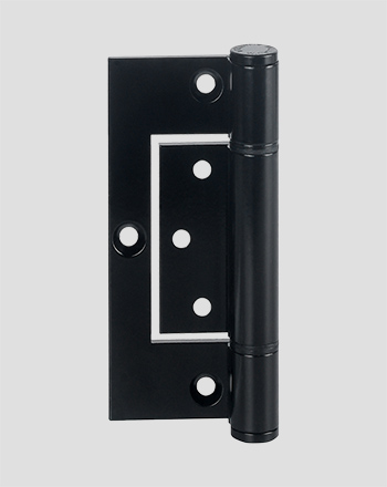 A167BLK - Aluminium Medium Duty Interfold Hinge - Offset Round Knuckle ...