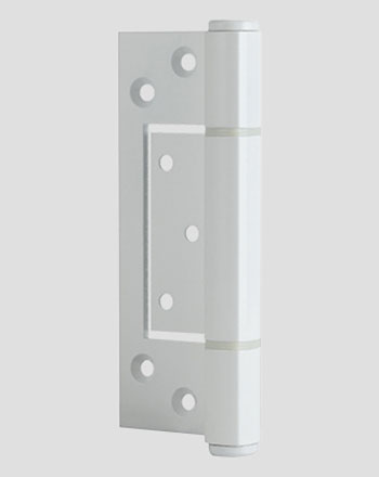 A107WHT - Aluminium Interfold Hinge - Offset knuckle - Mccallum Hinges
