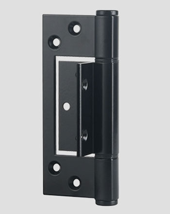 A154BLK - Aluminium Heavy Duty Interfold Hinge - Wrap-around Face Fix ...