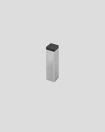 DS102 Wall Mounted Door Stop Square 75 x 20mm - Mccallum Hinges
