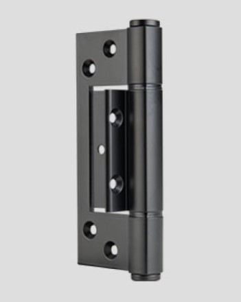 A104MBLK - Aluminium Heavy Duty Interfold Hinge - Wrap-around Face Fix ...